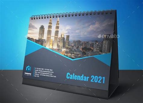 2021 Template Desain Kalender Meja Premium Envato Download