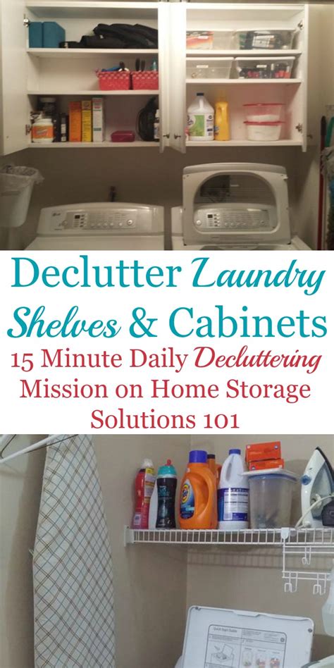 How To Declutter Laundry Shelves And Cabinets