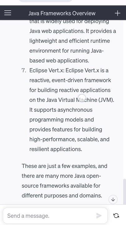 Java Framework Work Using Chatgpt Coding Programming Java Viralvideo Viral Viralshorts