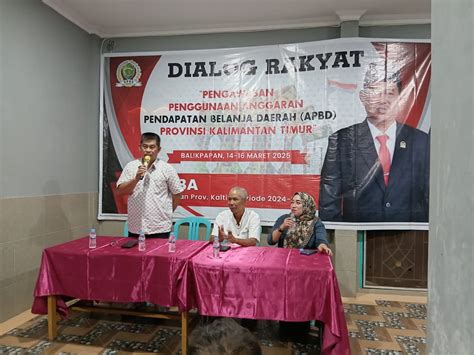 Gelar Dialog Rakyat Di Balikpapan H Baba Diapresiasi Oleh Warga Nusapalaid