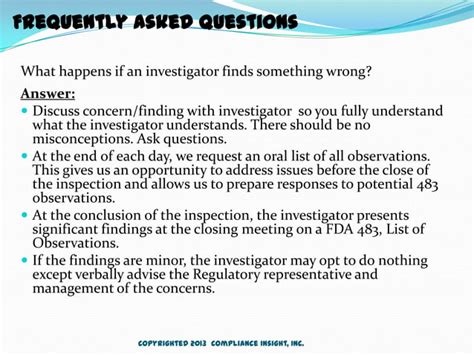 Fda Audit The Do And Dont List Pptx