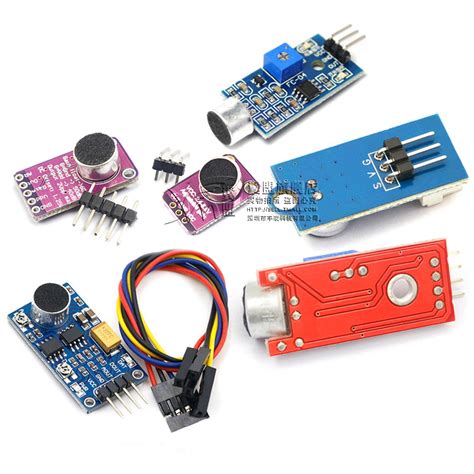 声音传感器模块声控传感器开关声音检测口哨开关麦克风放大器 虎窝淘