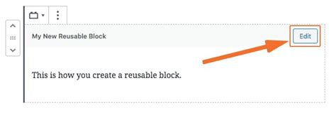 How To Create And Edit Reusable Blocks In Wordpress