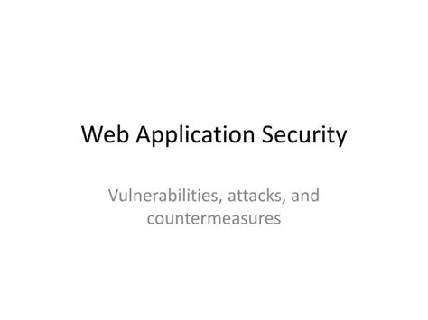 Ppt Web Application Security Powerpoint Presentation Free Download