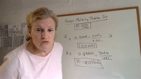 Molarity Problem Set Answers Q1 4 Bc Youtube