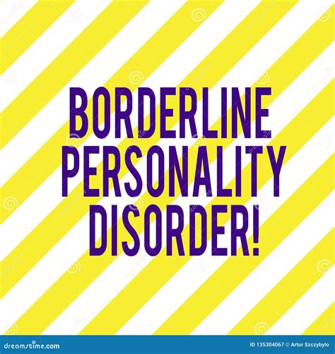 Word Writing Text Borderline Personality Disorder Business Concept For