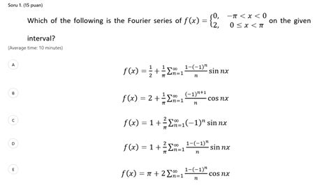 solved soru 1 15 puan which of the following is the