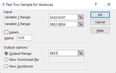 F Test In Excel Step By Step Tutorial