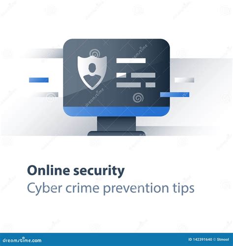 Cyber Crime Prevention Personal Data Security Concept Limited Access