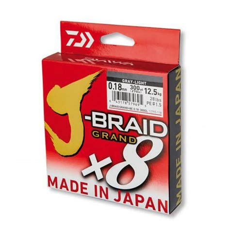 J Braid Grand X8 0 16mm 135m Gray Light 12793 016 « Najloni Strune I