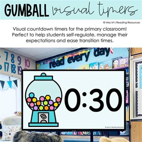 Classroom Management Visual Timers Gumball Time Management Digital Resource