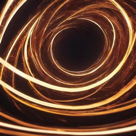 Premium Ai Image Abstract Spiral Rotating Glow Lines Computer Generated Background 3d