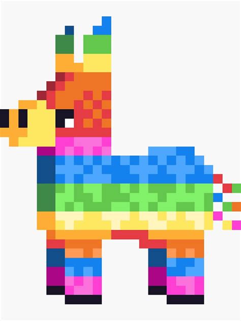 Pixel Art Pinata Sticker For Sale By Narvaloclothing Redbubble
