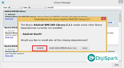 تحلیل و بررسی کتابخانه BME توسعه یافته ADAFRUIT دیجی اسپارک