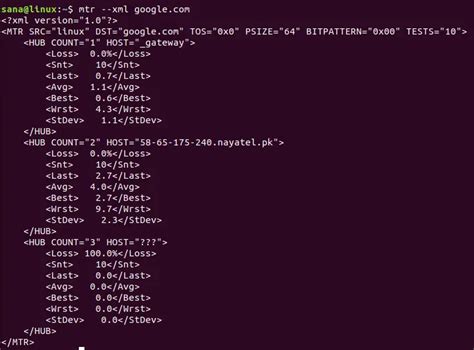 how to use the linux mtr my traceroute command vitux