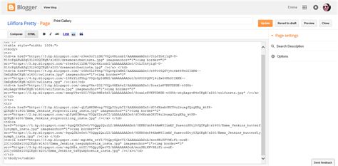 Liliflora Pretty How To Add A Simple Image Gallery To Blogger
