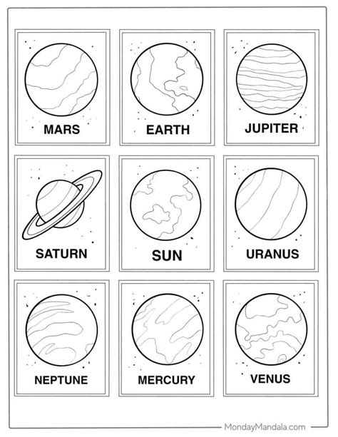 Printable Planets Of The Solar System