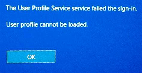 User Profile Service Failed The Logon Windows 1011