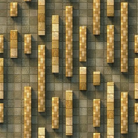 3d Tiles Design For Wall Wooden Blocks Texture