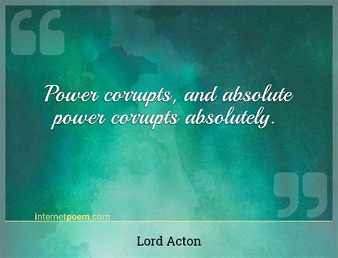 Power Corrupts And Absolute Power Corrupts Absolutel 1