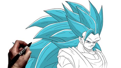 How To Draw Goku With Blue Hair