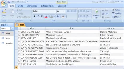 Relational Databases And Microsoft Access Relational Databases