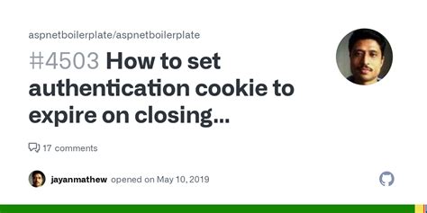 How To Set Authentication Cookie To Expire On Closing Browser · Issue 4503 · Aspnetboilerplate