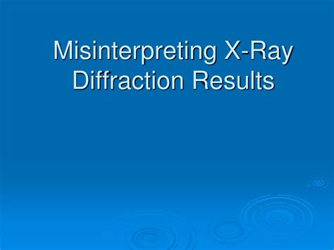 Ppt X Ray Diffraction Powerpoint Presentation Free Download Id 3784571