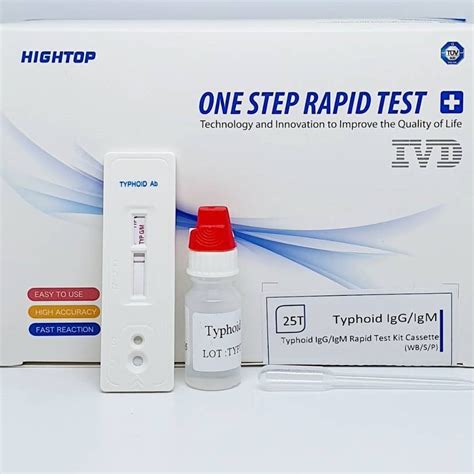 Typhoid One Step Rapid Test Card