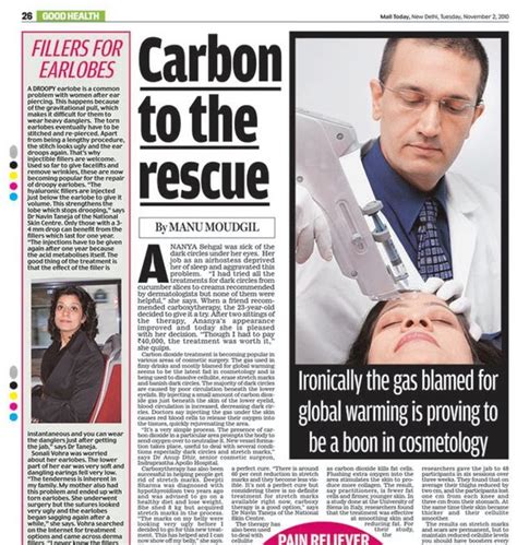 Dr Navin Taneja Expert Comments By Dr Navin Taneja On Carboxytherapy