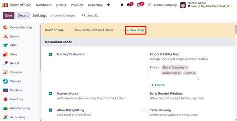 Settings In Odoo POS Odoo V Enterprise Edition Book