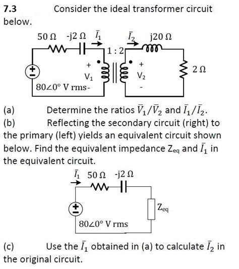 Solved Consider The Ideal Transformer Circuit Below Chegg