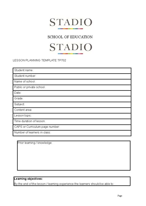 Stadio Assignment Template Tp702 Ss2 2024 1 School Of Education