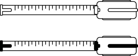 Top Down View Of Measuring Tape Outline 63216832 Vector Art At Vecteezy