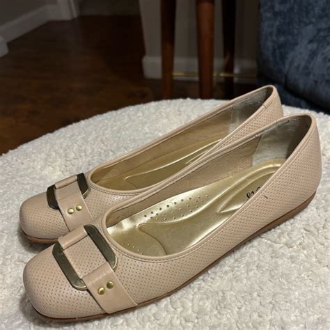 Trotters Shoes Trotters Sizzle Signature Leather Flats Nude