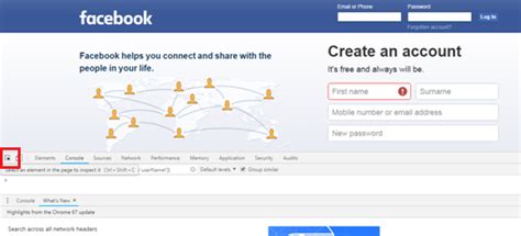Finding Web Element Locators Using The Browser Inspector