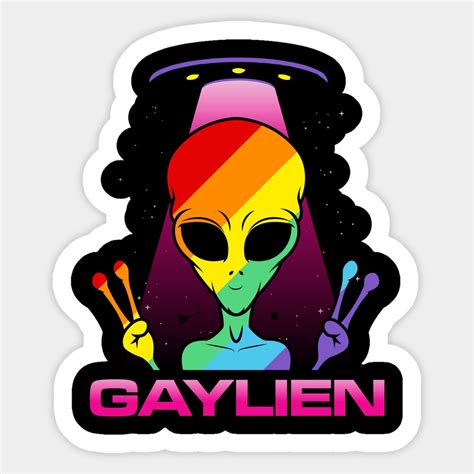Trans Alien By Hprior Gay Sticker Pride Stickers Meaningful Drawings