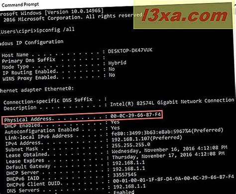 Command Prompt Get Mac Address Islamicpna