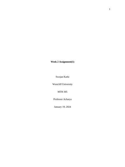 Week 2 Assignment Pdf Function Mathematics Derivative