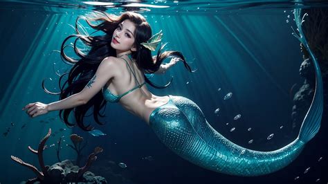 Download Ai Generated Woman Mermaid Royalty Free Stock Illustration Image Pixabay
