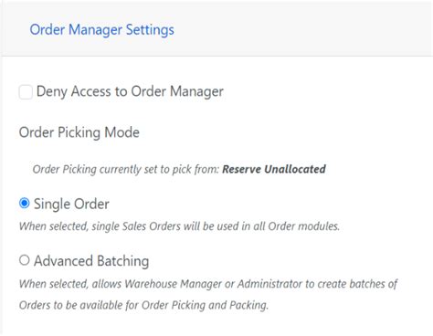 Syspro Mobile Warehouse Order Management Settings Guide Ritesoft Support