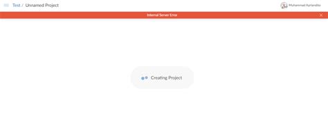 Internal Server Error When Creating New Project Posit Cloud Posit