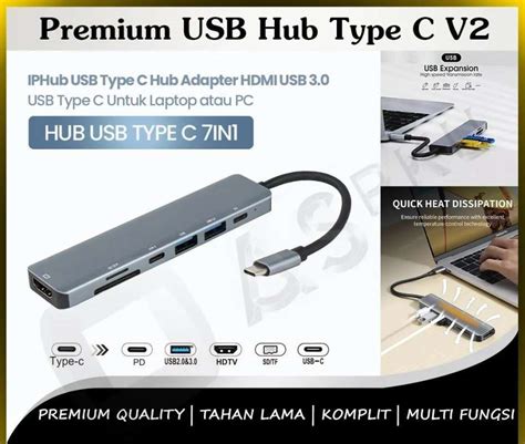Promo Premium Usb Hub Type Varian Adapter Adaptor Penghubung Konektor Flashdisk Harddisk Dan