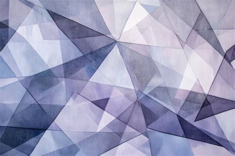 Abstract Geometric Pattern Of Intersecting Lines And Angles In Shades Of Gray Lavender And