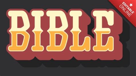 Bible Western Text Effect Generator