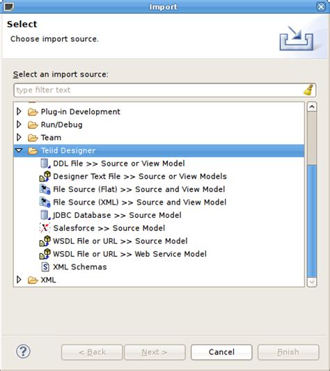 96 Import From Xml Data File Source User Guide Volume 1 Teiid
