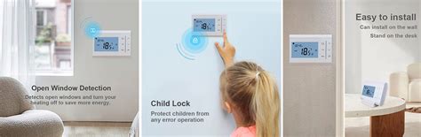 Zigbee Smart Thermostat Programmable Temperature Controller 2mqtt Setup Zigbee Hub Required For