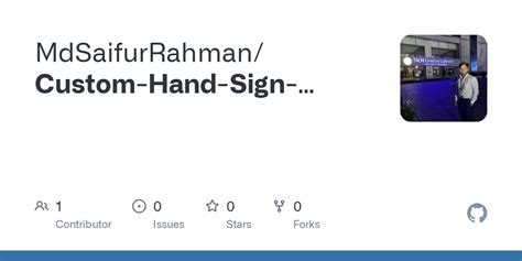Custom Hand Sign Recognitiontrainclassifierpy At Main · Mdsaifurrahmancustom Hand Sign