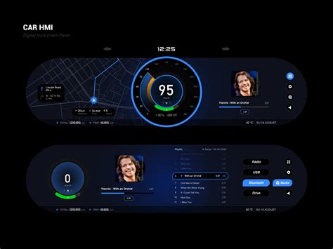 Car Hmi Digital Dashboard By Jacky On Dribbble