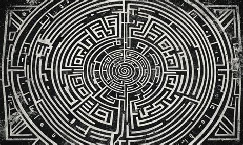 A Black And White Image Of A Circular Pattern With A Center Hole Stock Illustration